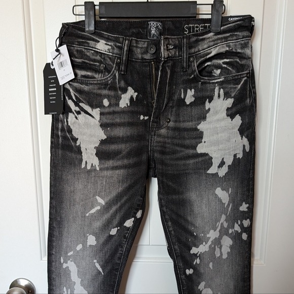 PRPS | Jeans | Nwts Prps Cayenne Super Skinny Fit Jeans W28 Black Paint ...